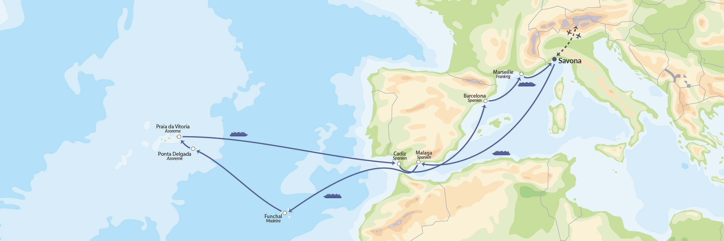 Frodigt forårskrydstogt til Azorerne og Madeira | 15 dage