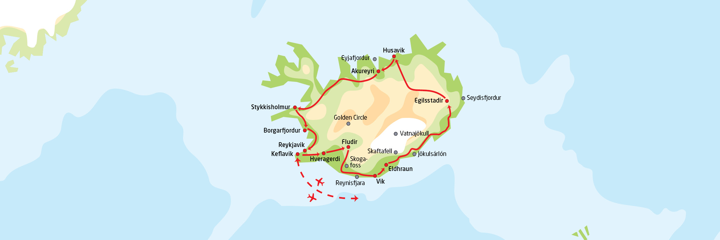 Island rundt i bil | 12 dages rundrejse